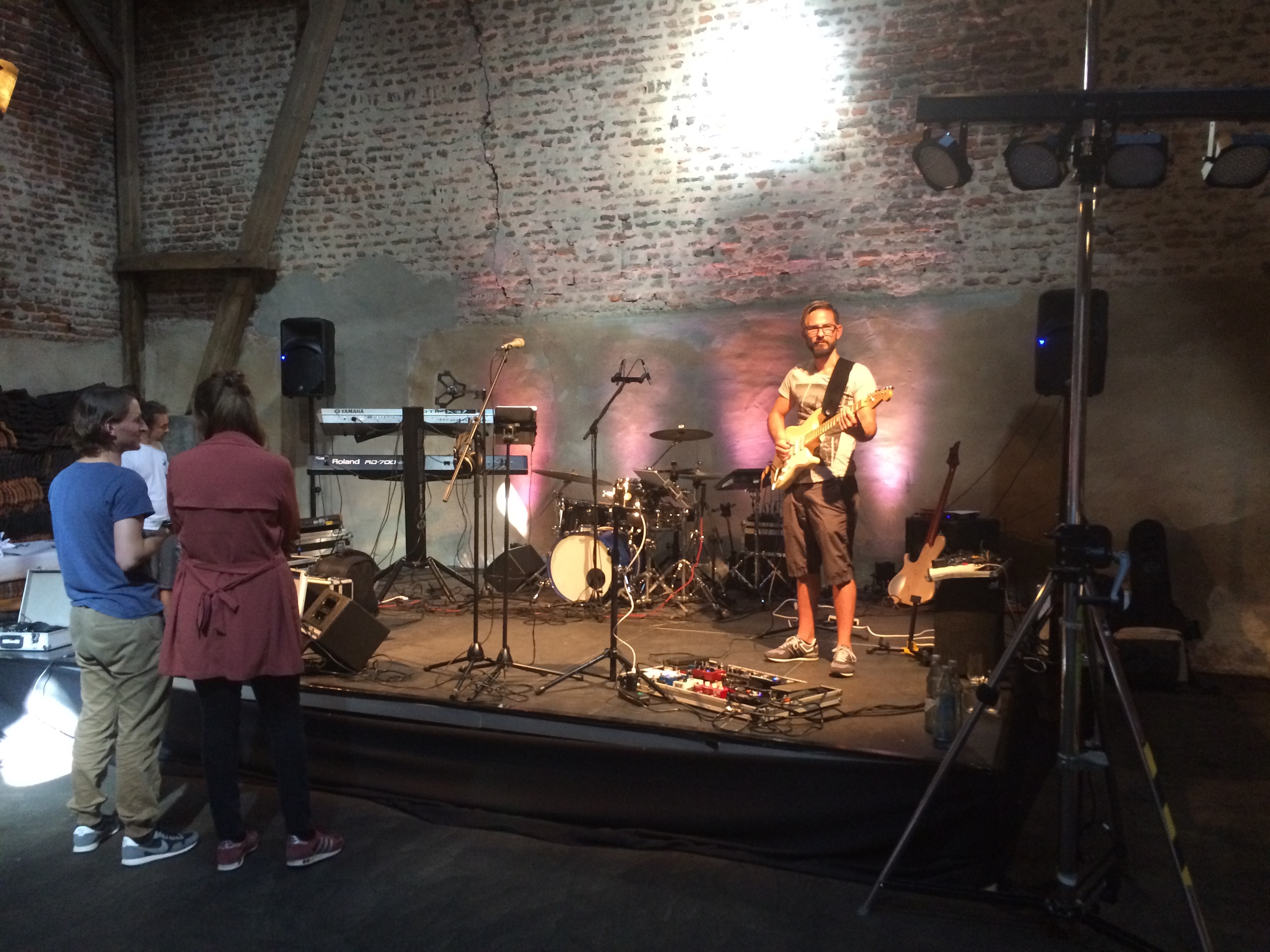 Coverband Delicious aus Köln beim Soundcheck | Delicious Band